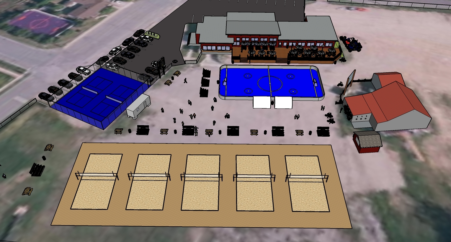 Un terrain multisports prendra la place des terrains de volley-ball - L ...